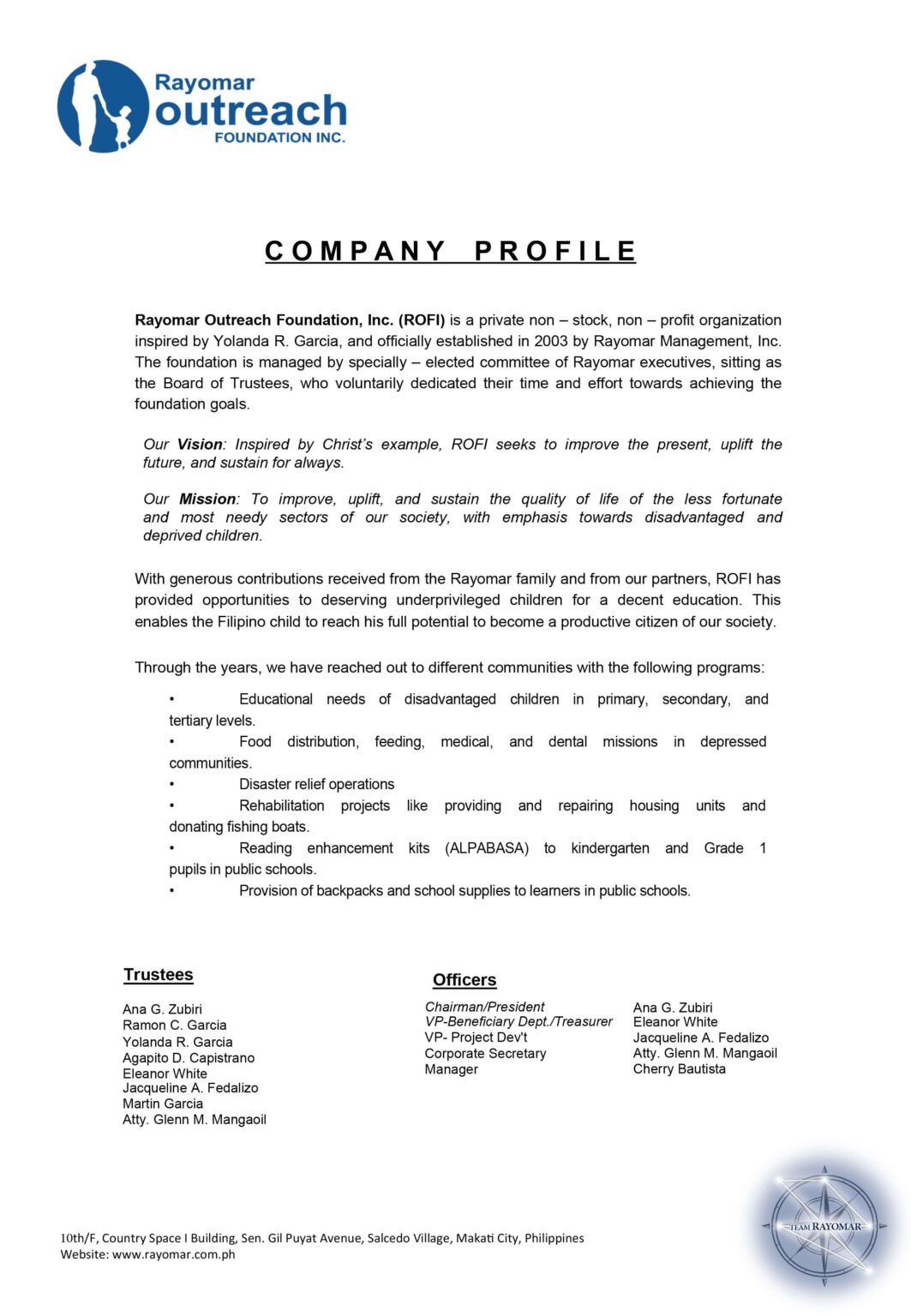 Rayomar Management Inc. - Home